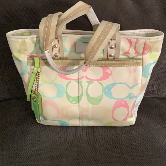 Coach | Bags | Coach Pastel Signature C Tote | Poshmark